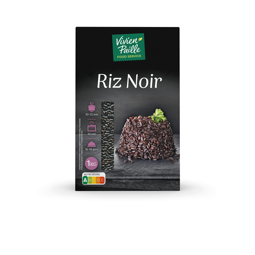 Riz noir 1kg - Qualité supérieure - Vivien Paille Foodservice